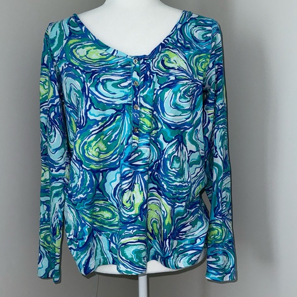 Lilly Pulitzer | Tops | Lilly Pulitzer Womens Top Sorella Oh Shucks ...